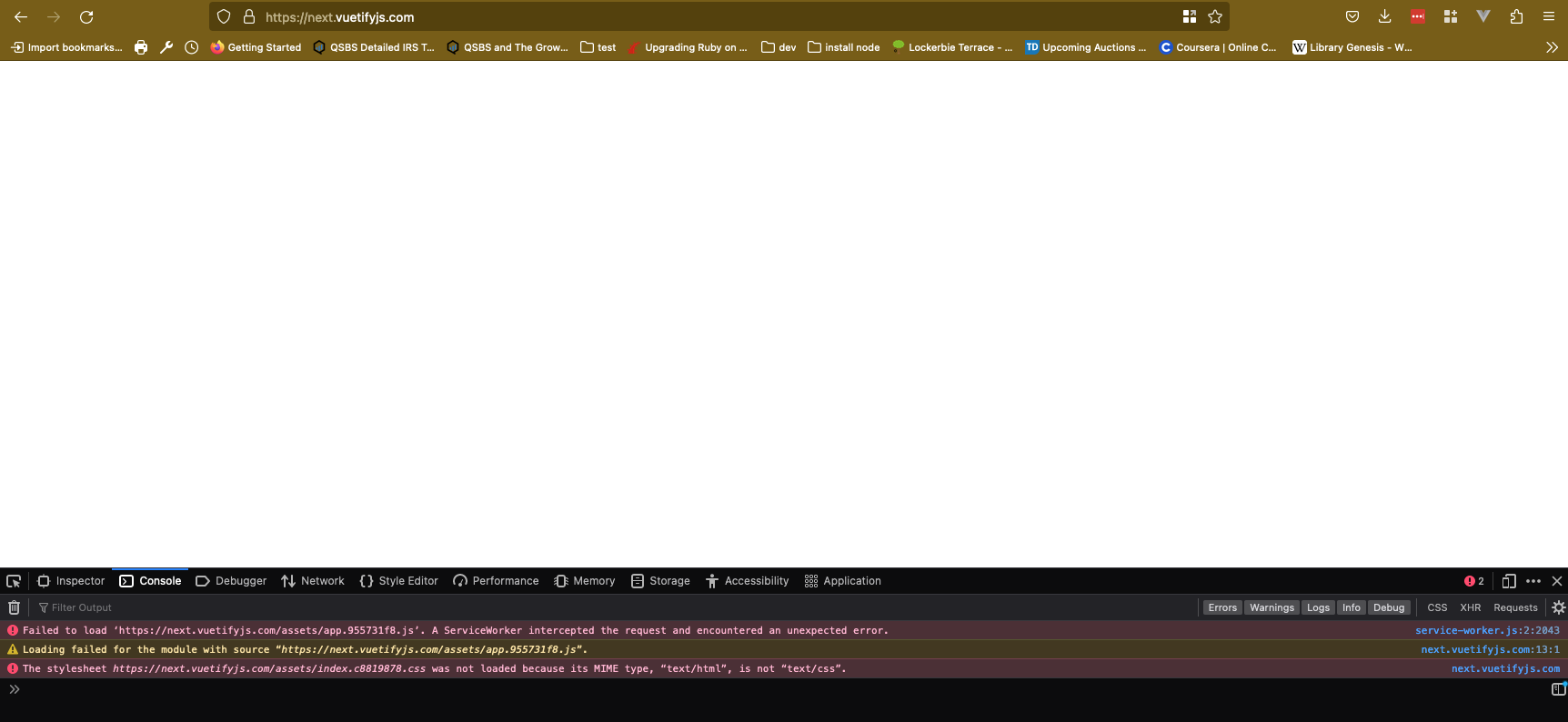 [documentation] The Website Is Blank · Issue 16609 · Vuetifyjs