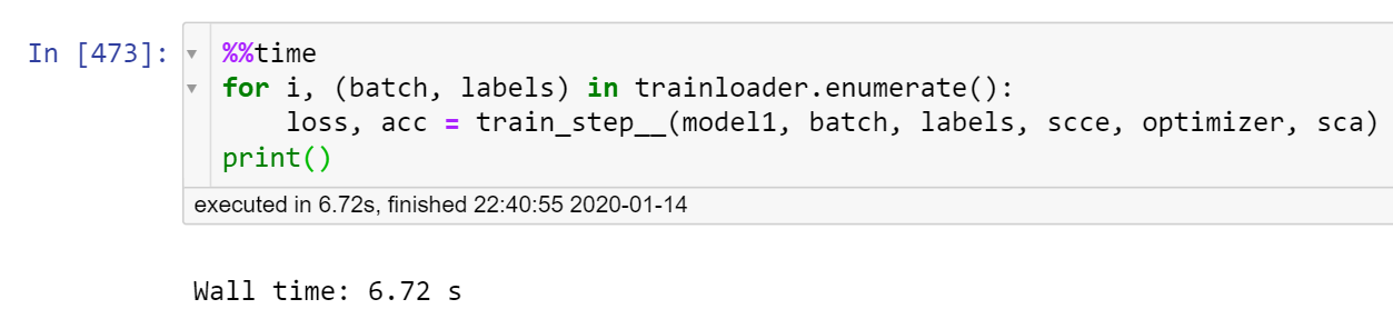 having print statements in dataset iterator makes it much slower ...