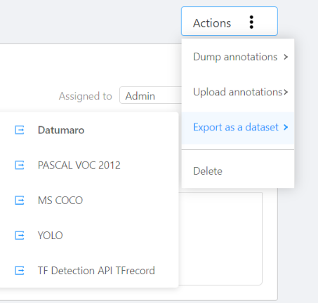 Cannot Export as dataset: AttributeError: 'ProjectDataset' object has no attribute 'export'\n ...