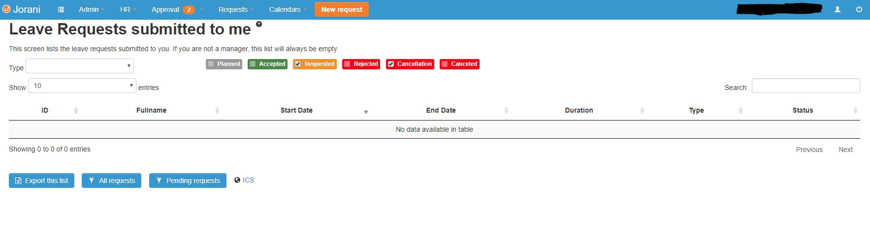Requests page doesn't show the list items · Issue #234 · bbalet/jorani · GitHub