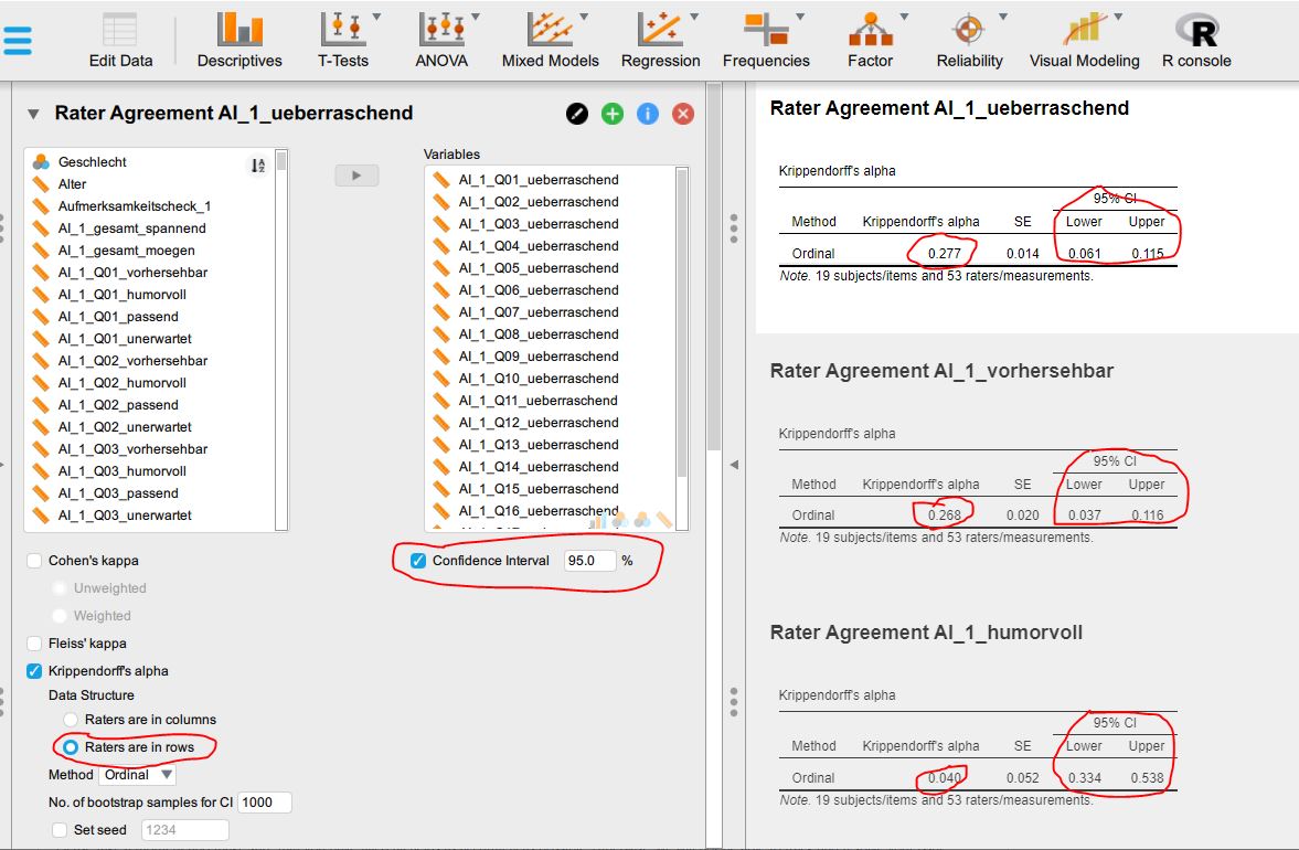 [Bug]: False CI for Rater Agreement · Issue #2333 · jasp-stats/jasp-issues · GitHub