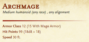 AC is not shown with and without Mage Armor · Issue #116 · zeel01/MonsterBlocks · GitHub