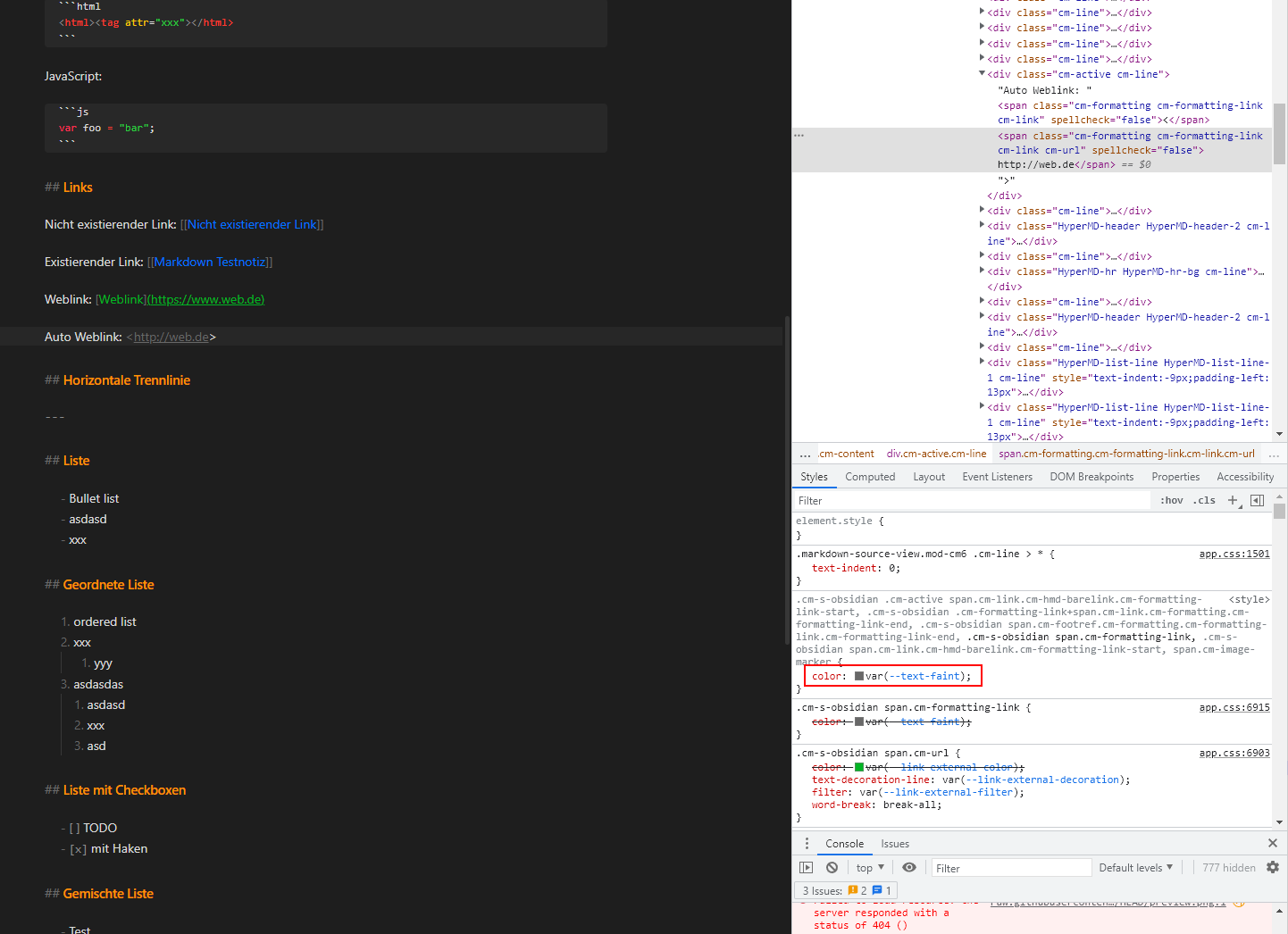 Make color of automatic weblinks configurable · Issue #471 · kepano/obsidian-minimal · GitHub