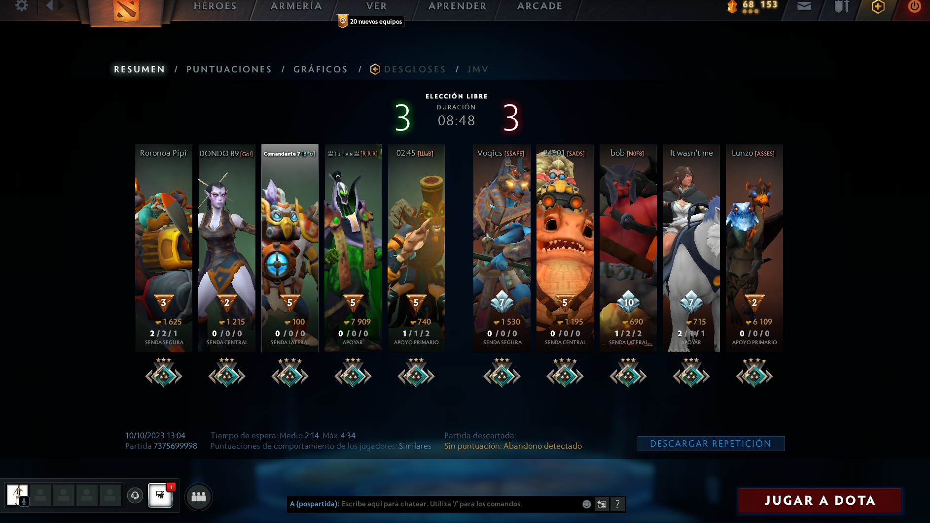 Unfair Match Penalty Due to Dota 2 Server Outage- · Issue #12712 · ValveSoftware/Dota2-Gameplay ...