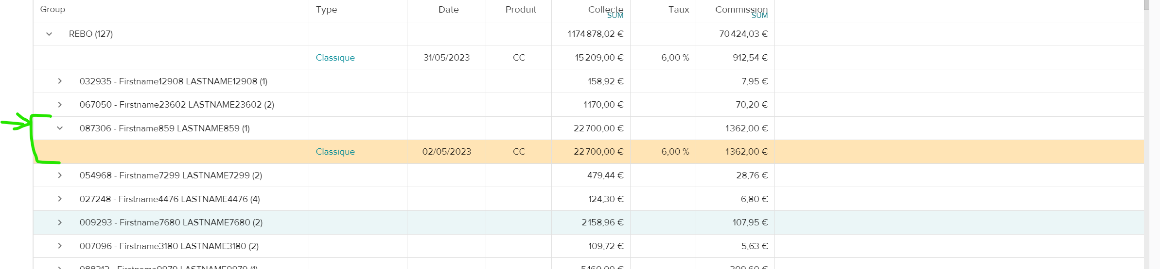 Data Grid Premium, Row grouping : How to conditionally change rows group background color ...