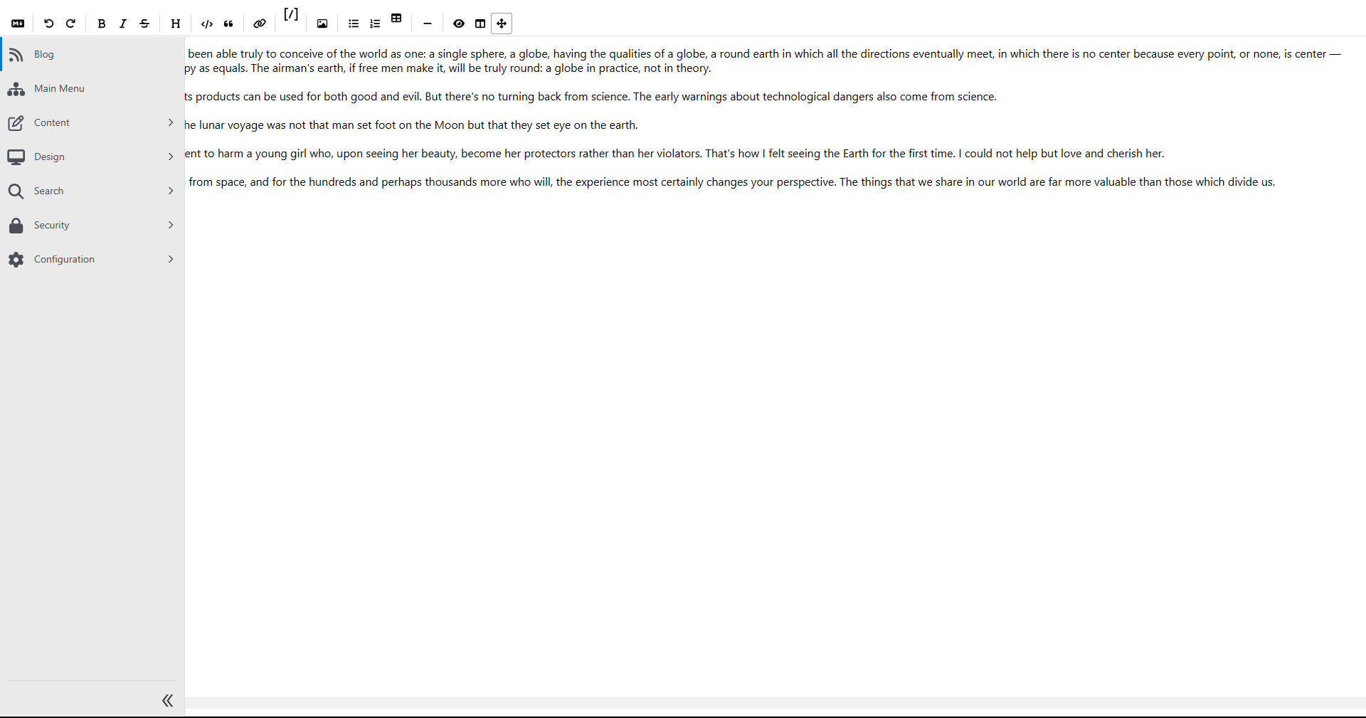 Side nav floats above editor in fullscreen mode · Issue #13102 · OrchardCMS/OrchardCore · GitHub