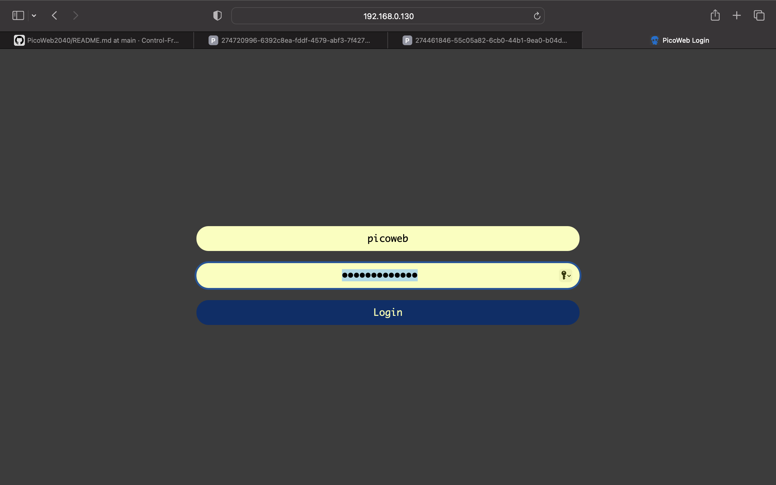 GitHub - Control-Freaks/PicoWeb2040: RP2040W web server. Control outputs or retrieve sensor data ...