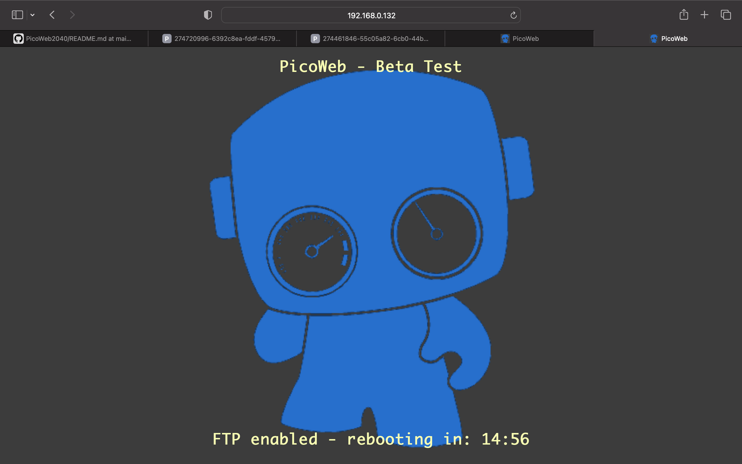 GitHub - Control-Freaks/PicoWeb2040: RP2040W web server. Control outputs or retrieve sensor data ...