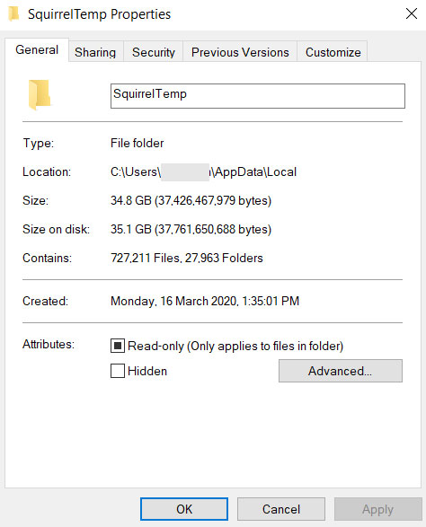 Clean out the SquirrelTemp folder · Issue #1195 · Squirrel/Squirrel.Windows · GitHub