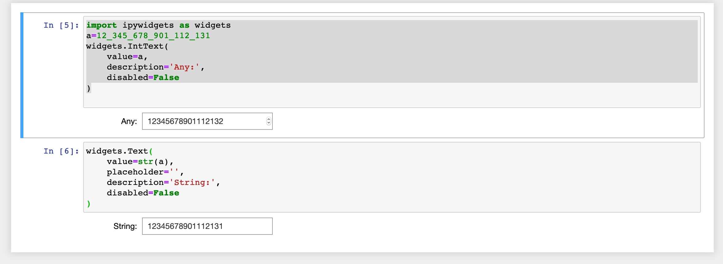 Inttext Cannot Display Exact Integer Value · Issue 2913 · Jupyter Widgetsipywidgets · Github