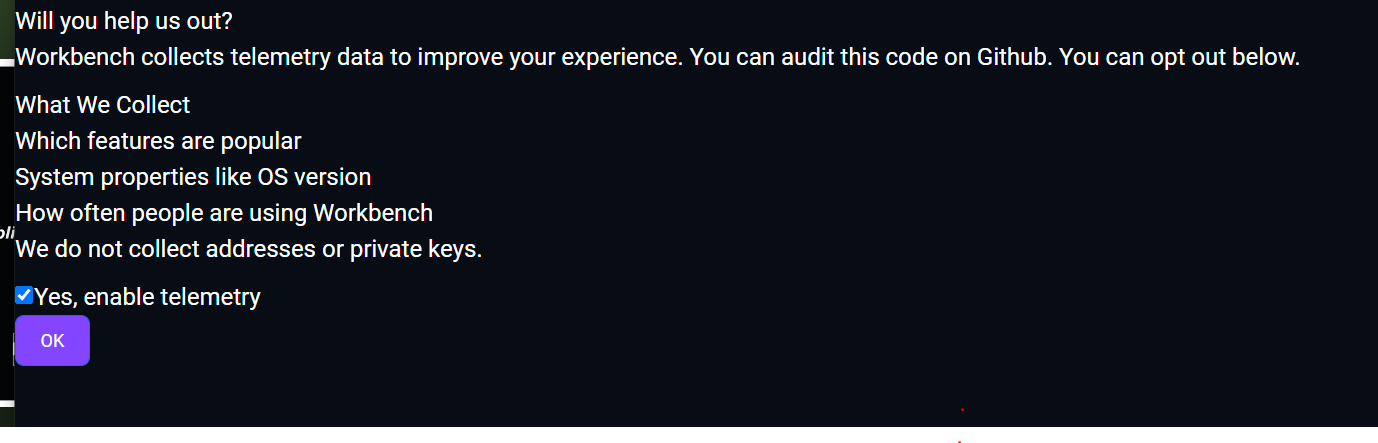 Metrics prompt styling · Issue #186 · workbenchapp/solana-workbench · GitHub