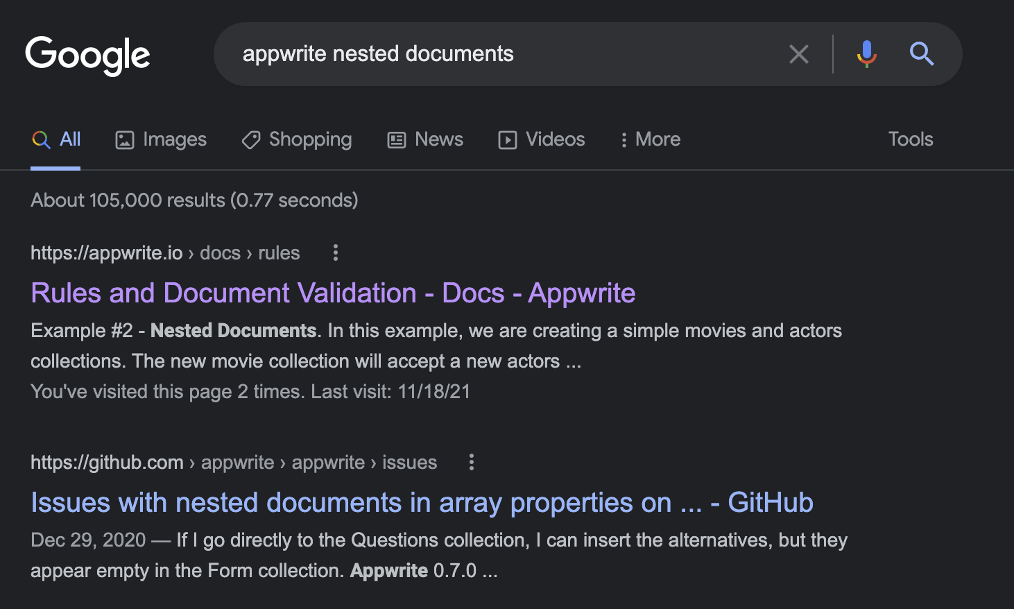 📚 Documentation Rules Documentation Still Accessible · Issue 2714 · Appwriteappwrite · Github