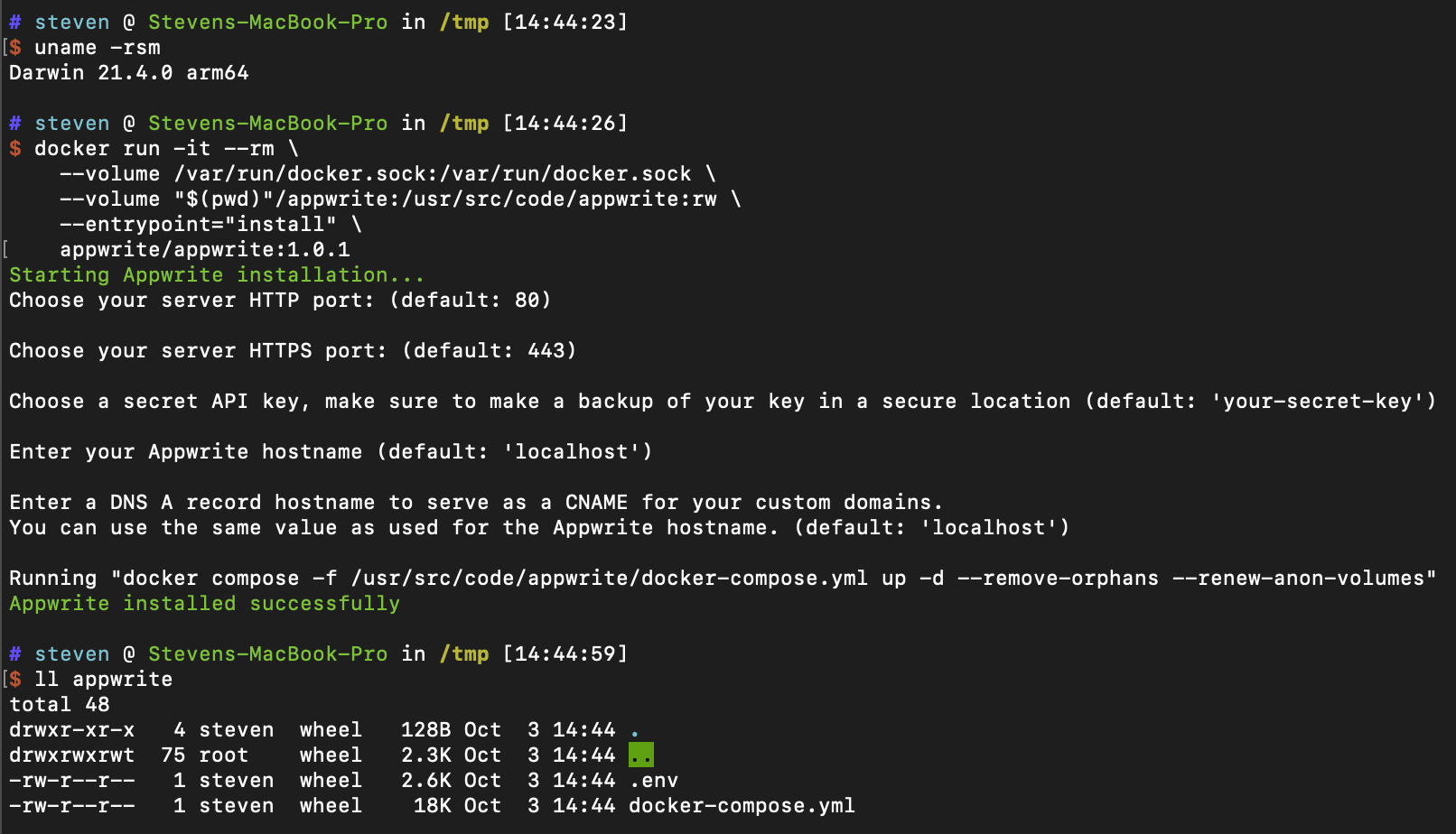 How To Backup On Macos Docker · Appwrite Appwrite · Discussion 4280 · Github