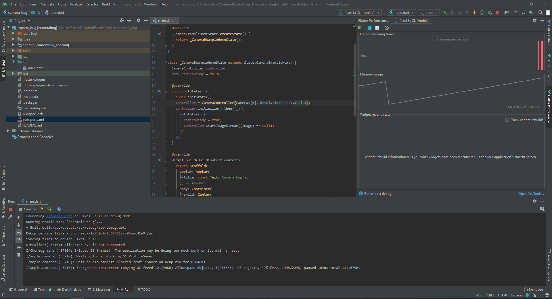 App close on Camera Image Stream · Issue #58469 · flutter/flutter · GitHub