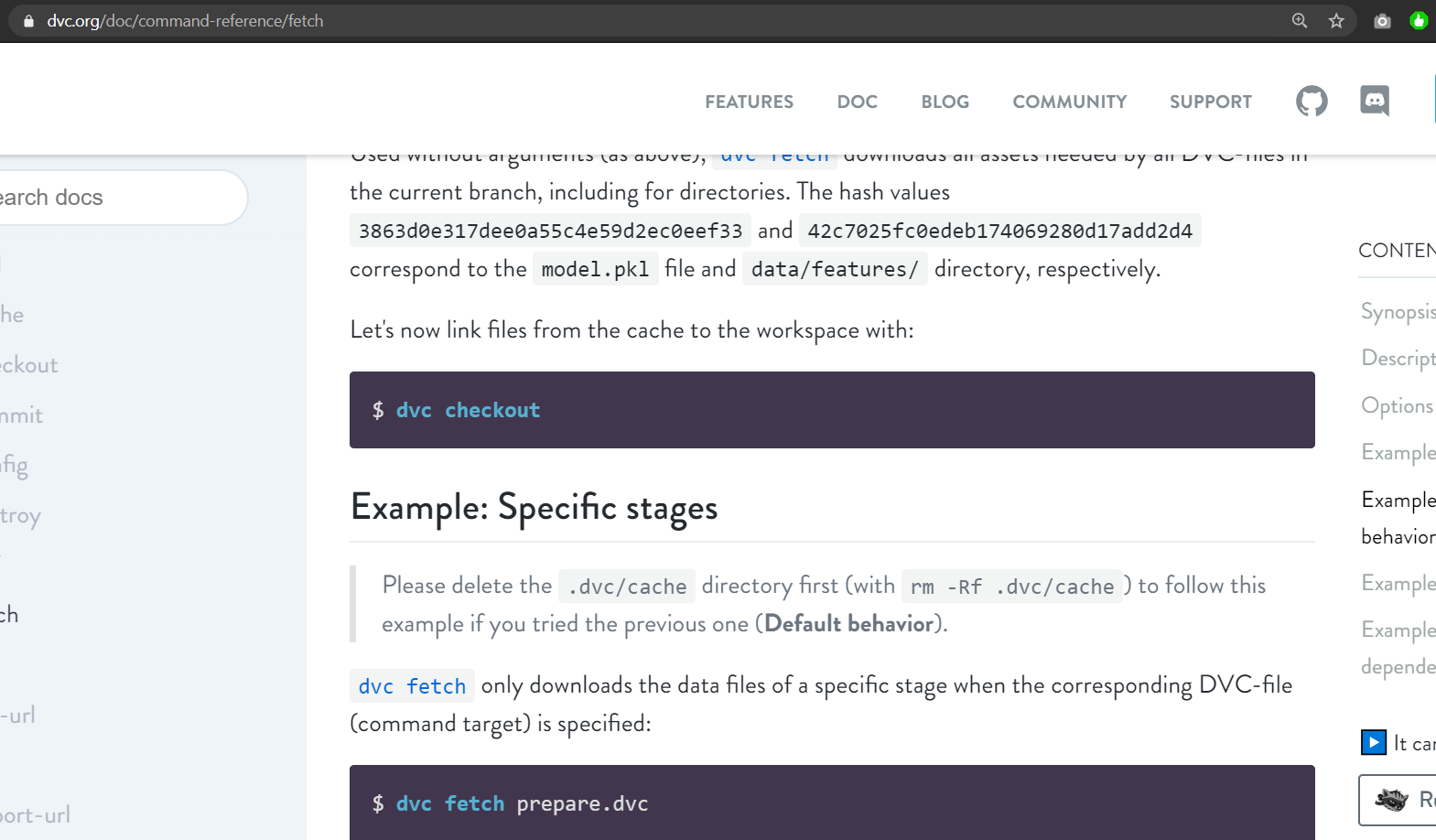 Docs Update Sample Dvc Command Outputs · Issue 614 · Iterativedvc