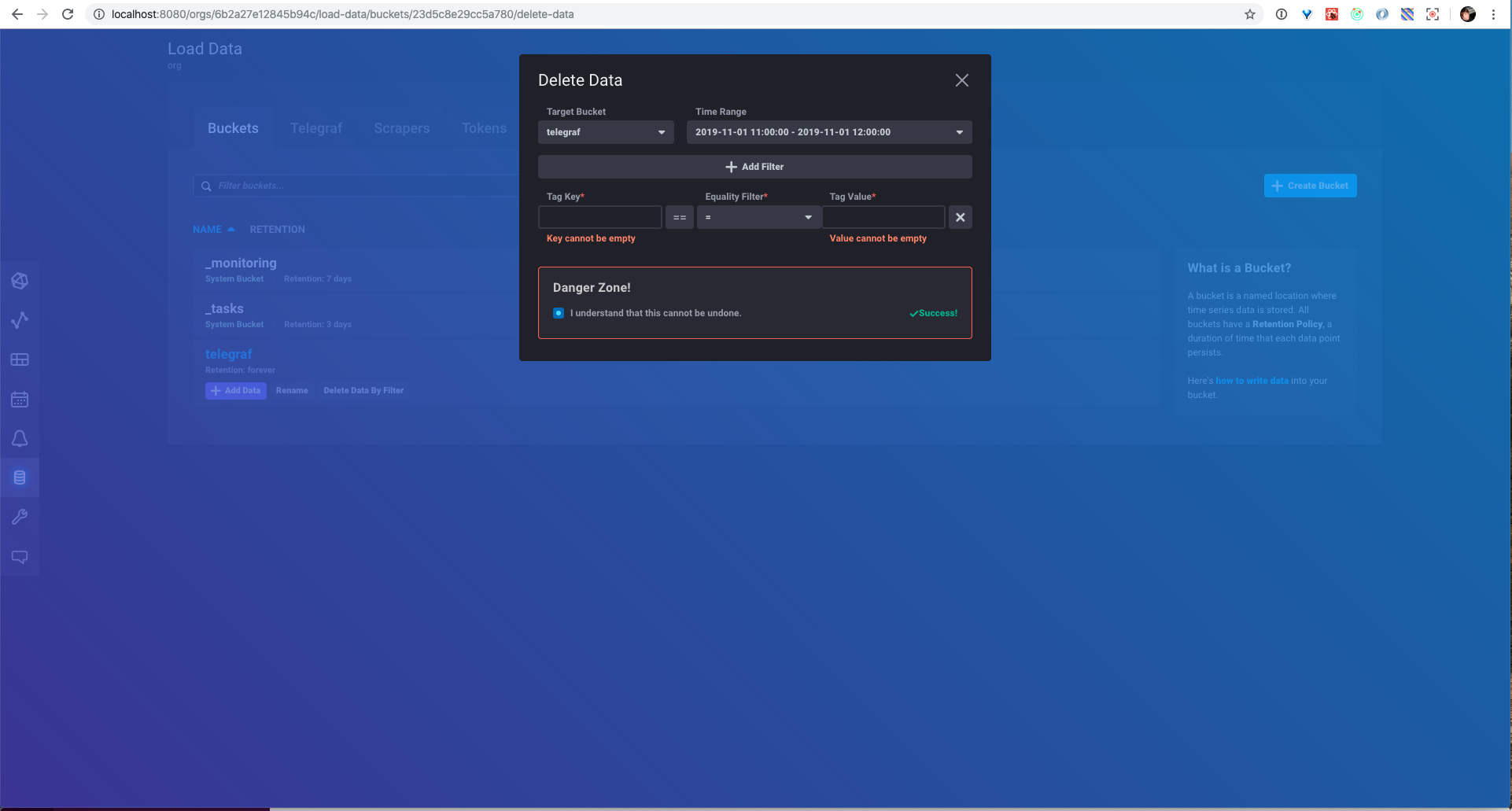 Disable != in delete with predicate ui · Issue #15715 · influxdata/influxdb · GitHub
