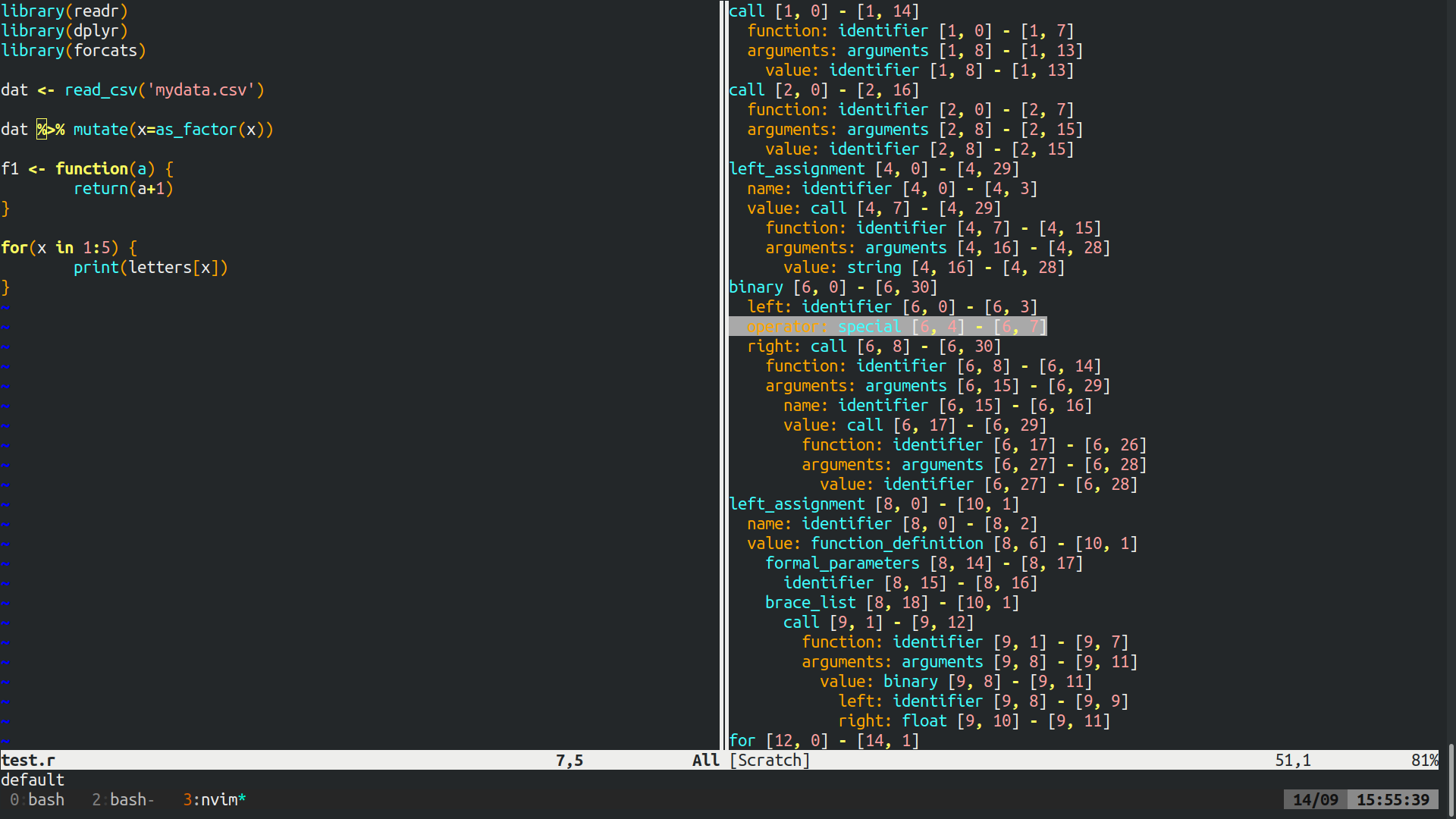 Bland and little color variation for R syntax (.r files) · Issue #67 ...