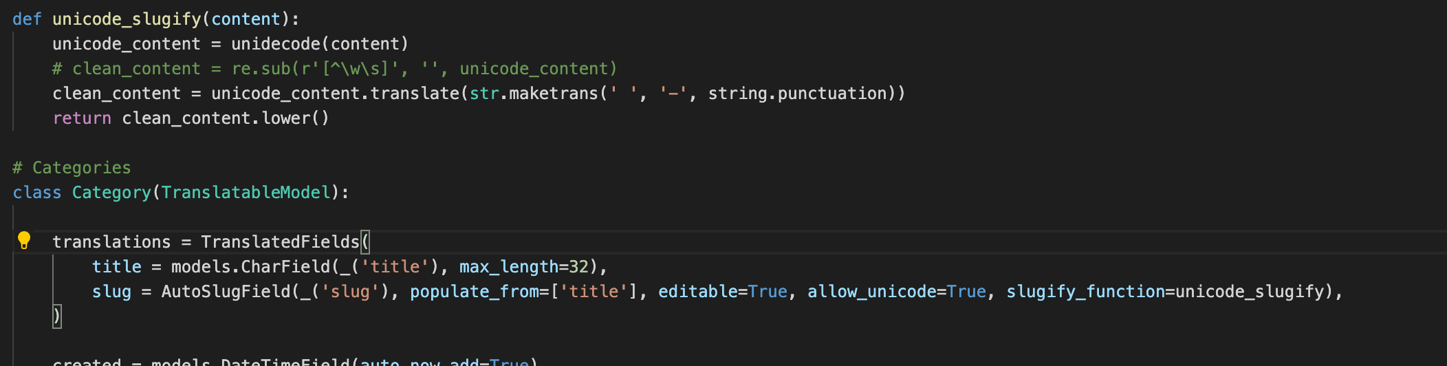 AutoSlugField fails on creating slugs for Unicode Titles (ex: Cyrillic ) · Issue #1706 · django ...