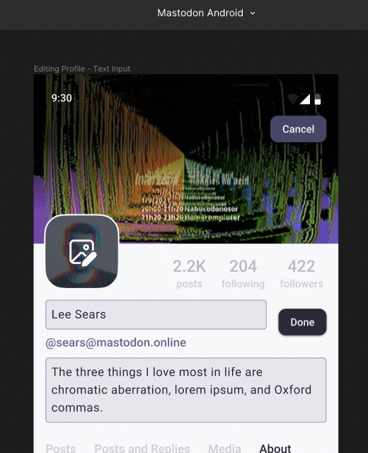 Edit profile: “Done” button not aligned · Issue #201 · mastodon/mastodon-android · GitHub