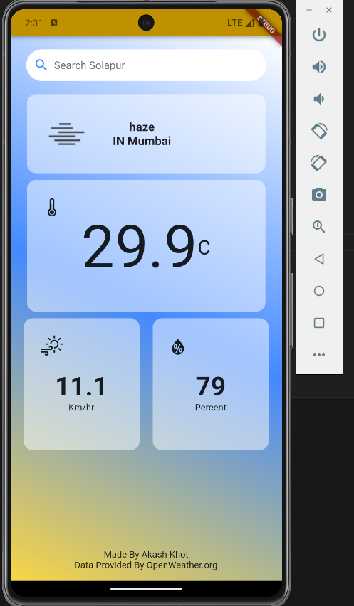 GitHub - Akashkhot2000/Mobile_Application: This is a simple weather app built using Flutter that ...