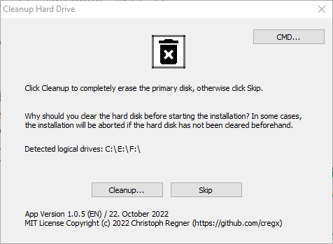 GitHub - cregx/mdt-cleanup-harddrive-winpe: Win32-based UI application to erase the primary hard ...