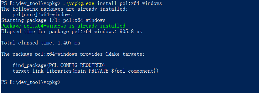 PCL can not found on this meachine · Issue #5664 · microsoft/vcpkg · GitHub