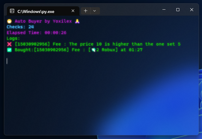 GitHub - Yoxile/Roblox-Items-Sniper: Buys any item you want at any ...
