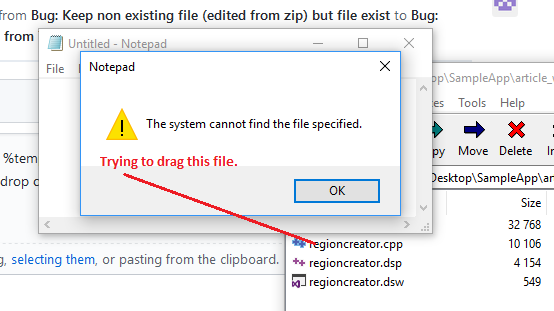 Bug: Keep non existing file (edited from 7zip) but file exist · Issue ...