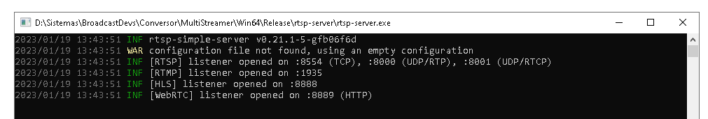 Change RTSP port · Issue #1397 · bluenviron/mediamtx · GitHub