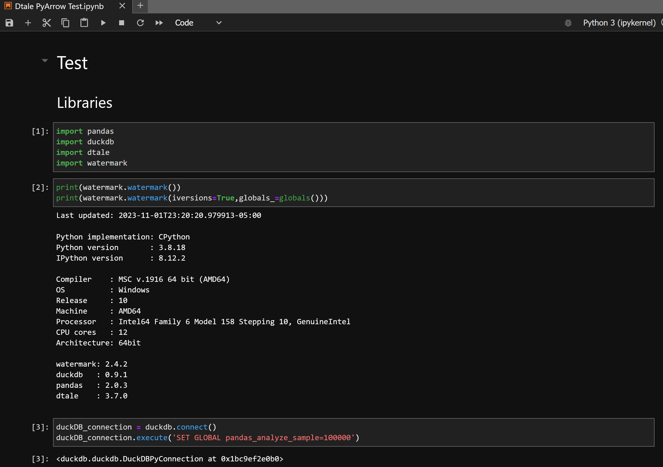 Dtaleshow Error With Pyarrow Backed Pandas Dataframe · Issue 823 · Man Groupdtale · Github 