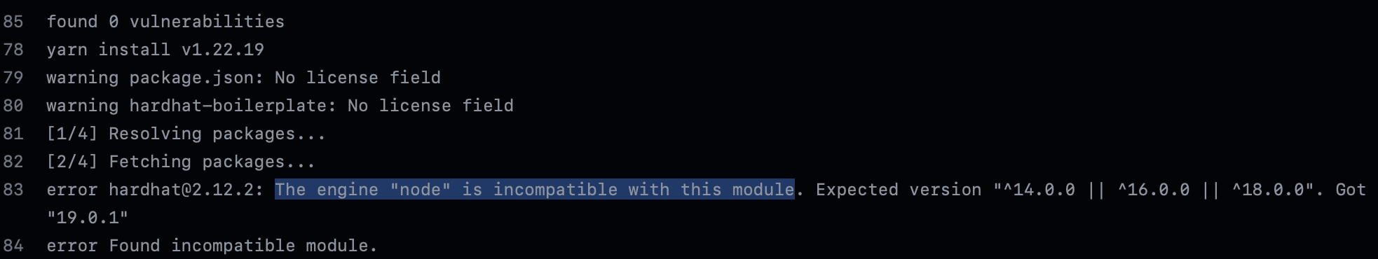 Is Node 19 Supported · Issue 3341 · Nomicfoundation Hardhat · Github