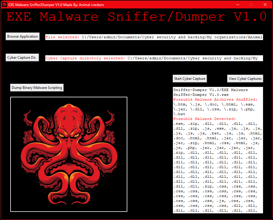 GitHub - AnimalCrackers0001/EXE-Malware-Sniffer-Dumper-V1.0: This program is a software I made ...