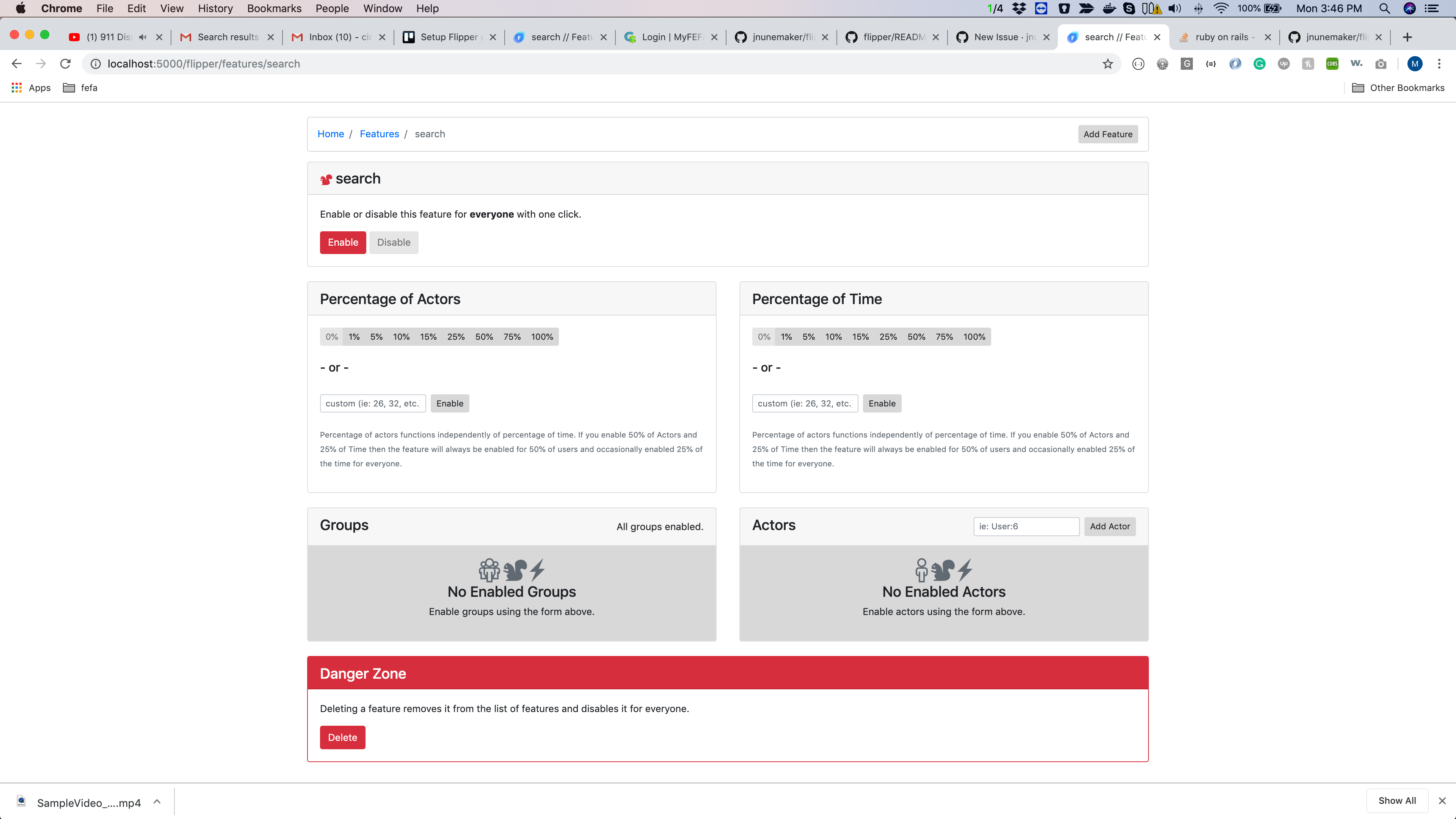 Enable feature for actor 100% of the time · Issue #425 · flippercloud/flipper · GitHub