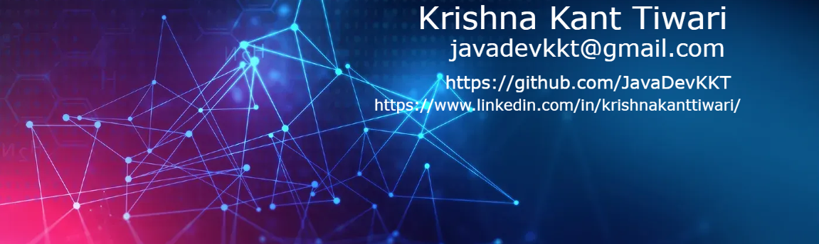 JavaDevKKT (KRISHNA KANT TIWARI) · GitHub