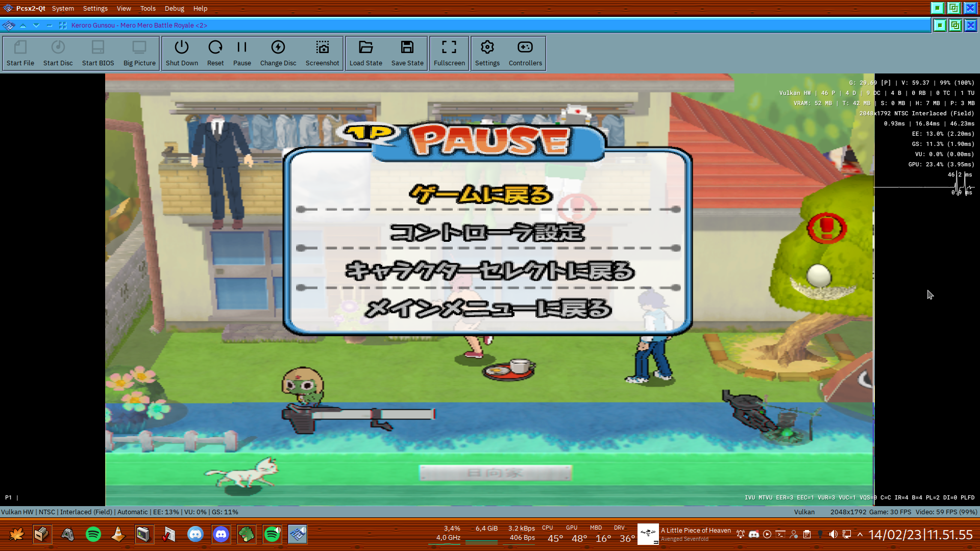 [BUG]: Messed up background color on the Pause menu (Keroro Gunso ...