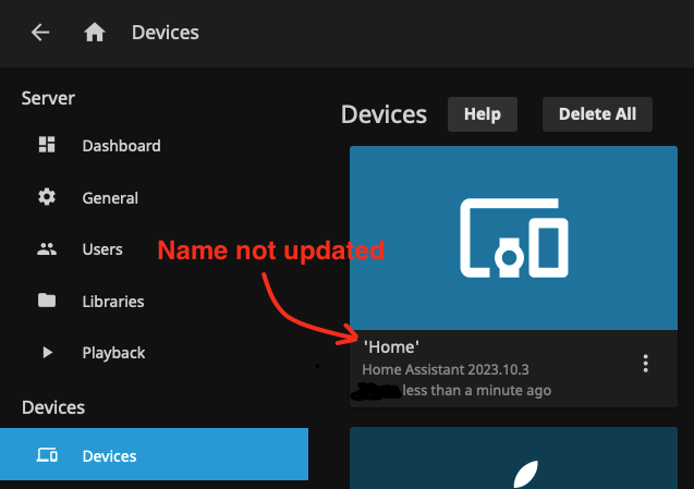 Rename Device don't change device name in the devices page · Issue ...