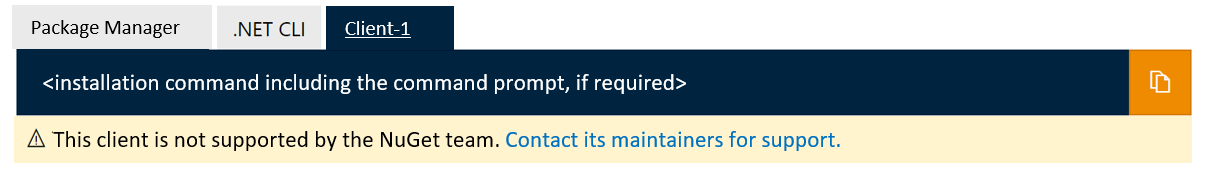 Enable a tab for third-party clients on package details page · Issue ...