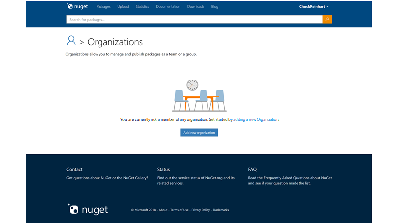 [Organization] Shuffling/Adding text on Manage Organizations page (empty) · Issue #5770 · NuGet ...