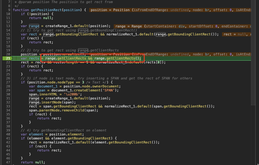 Incorrect cursor rect after newline · Issue #509 · microsoft/roosterjs · GitHub