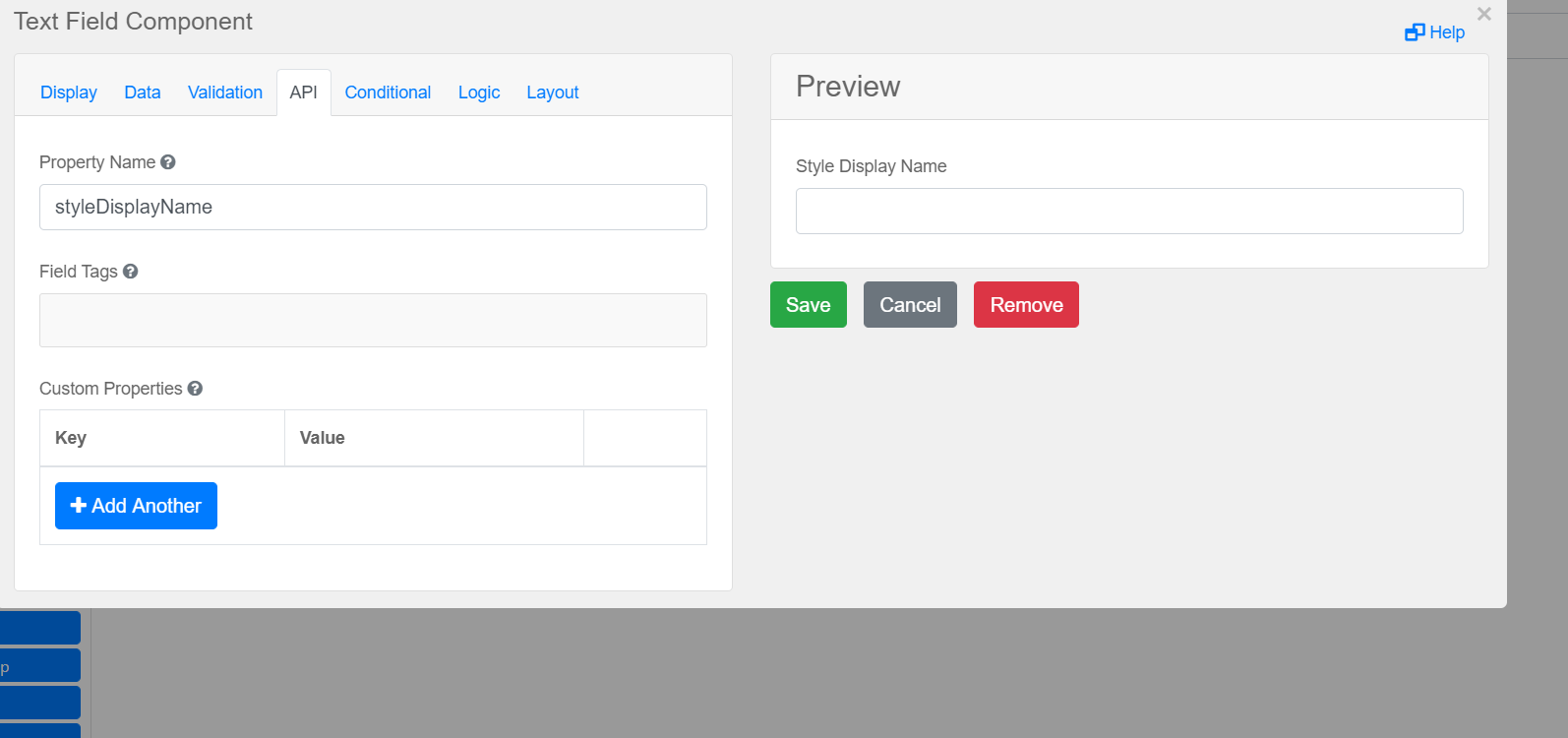 Is it possible to change API tab property name field to dropdown from textfield ? · Issue #3452 ...