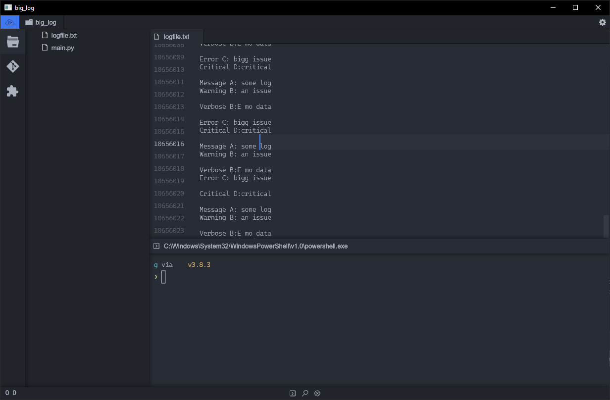 Large Files - Text rendering stops after 10,737,000 lines · Issue #175 · lapce/lapce · GitHub