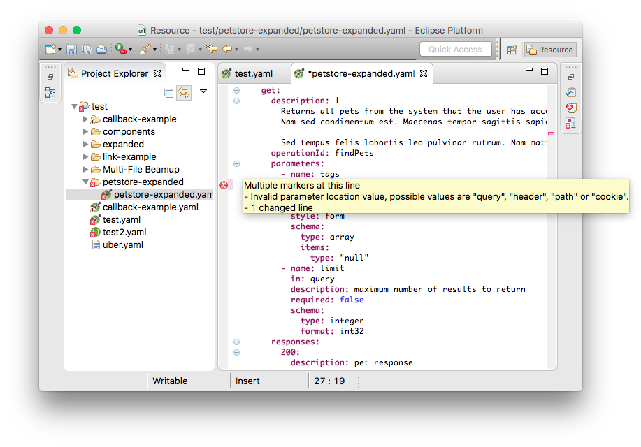 OpenAPI v3: Validation should show a warning for disallowed values in parameter.in · Issue #299 ...