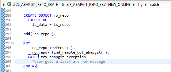 Handle errors during new online · Issue #1678 · abapGit/abapGit · GitHub