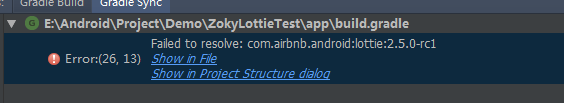 compile 'com.airbnb.android:lottie:2.5.0-rc1' Failed · Issue #609 · airbnb/lottie-android · GitHub