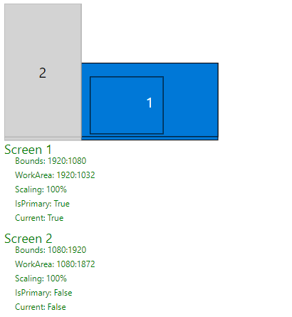 The screen page in the controls catalog samples does not show multiple ...