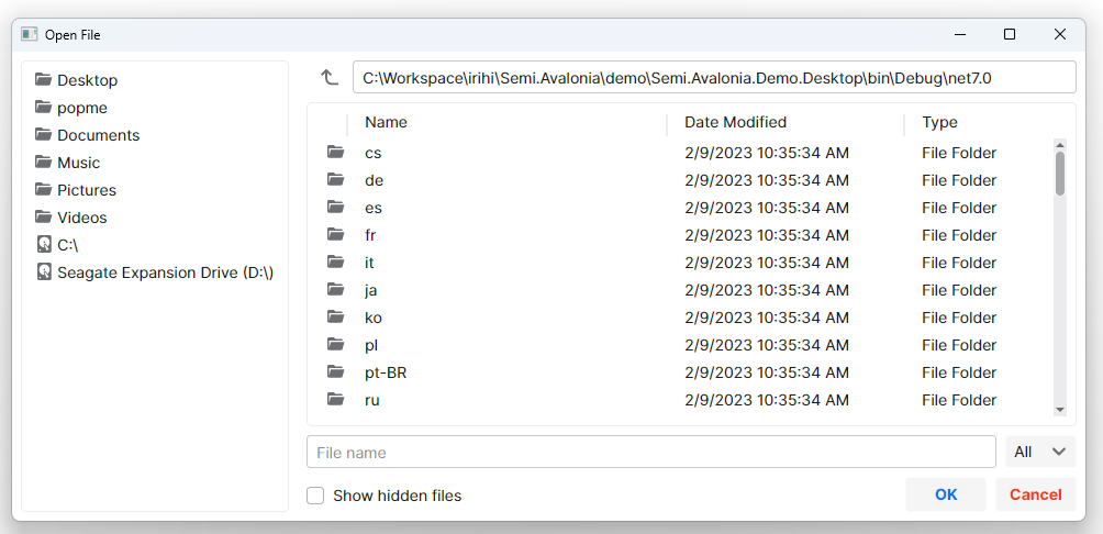 FileChooser padding should be unified. · Issue #63 · irihitech/Semi.Avalonia · GitHub