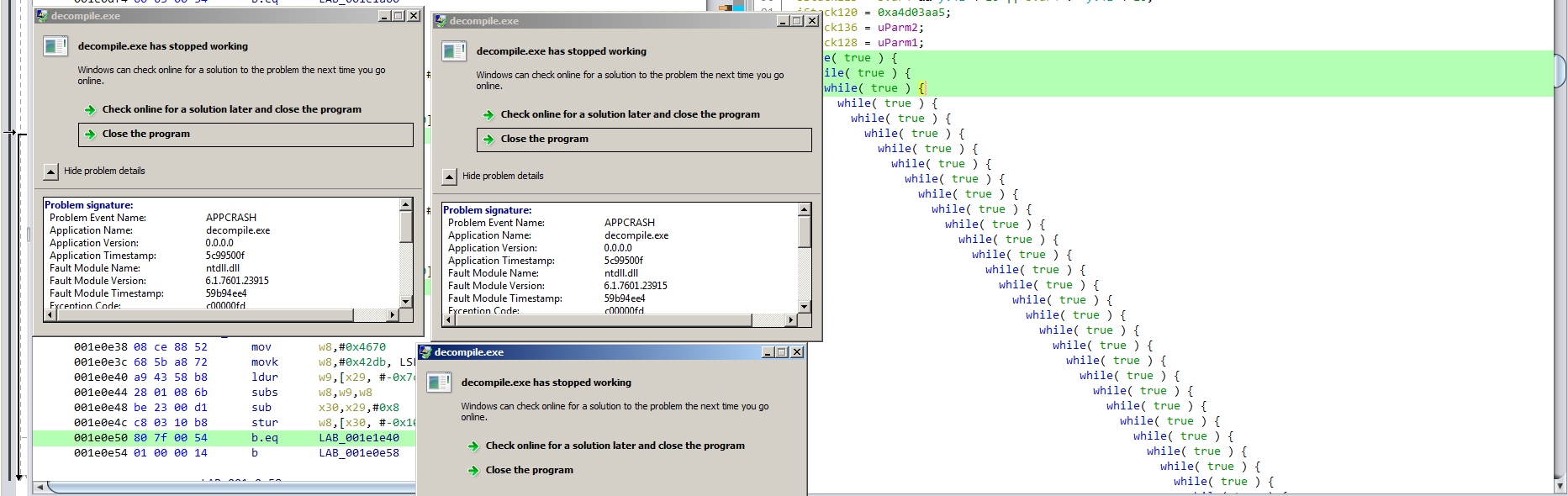 Ghidra decompiler crashes on OLLVM obfuscated samples · Issue #281 · NationalSecurityAgency ...
