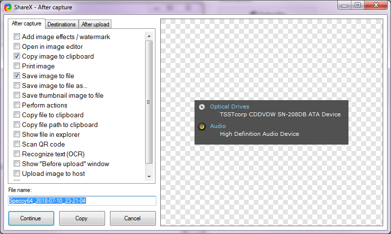 Option to remove tasks from "After Capture" window · Issue #3519 ...