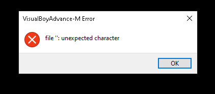 error: file ": unexpected character · Issue #1191 · visualboyadvance-m/visualboyadvance-m · GitHub