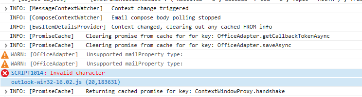 Outlook: body.getAsync fails with non-char ascii codes · Issue #1264 · OfficeDev/office-js · GitHub